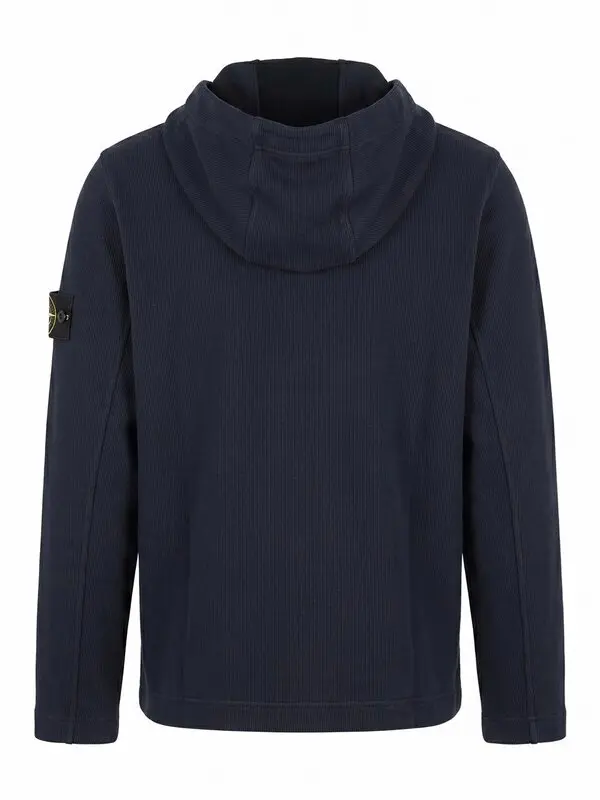 Stone Island Organic Cotton Interlock Hoodie Sweater