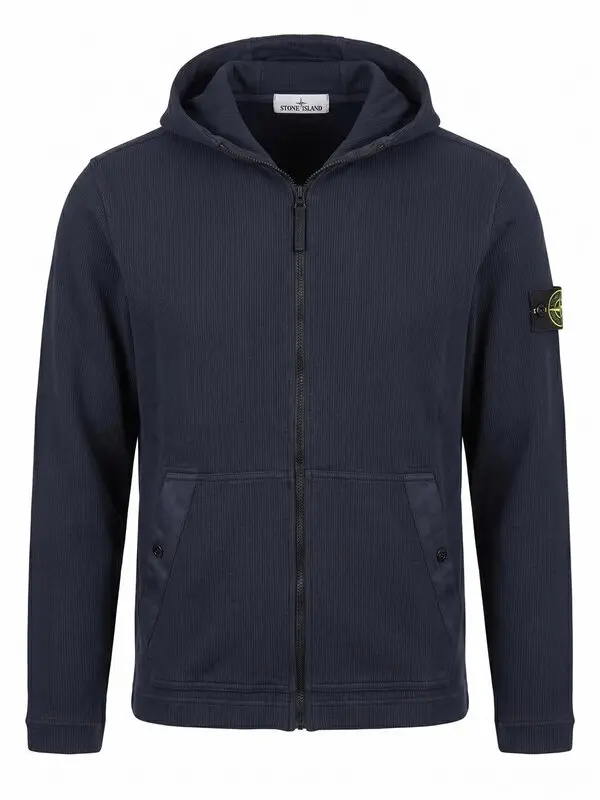 Stone Island Organic Cotton Interlock Hoodie - Multicolor