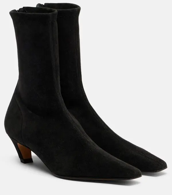 Khaite Arizona Suede Ankle Boots