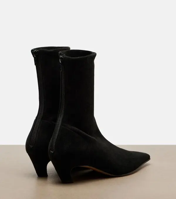 Khaite Arizona Suede Ankle Boots