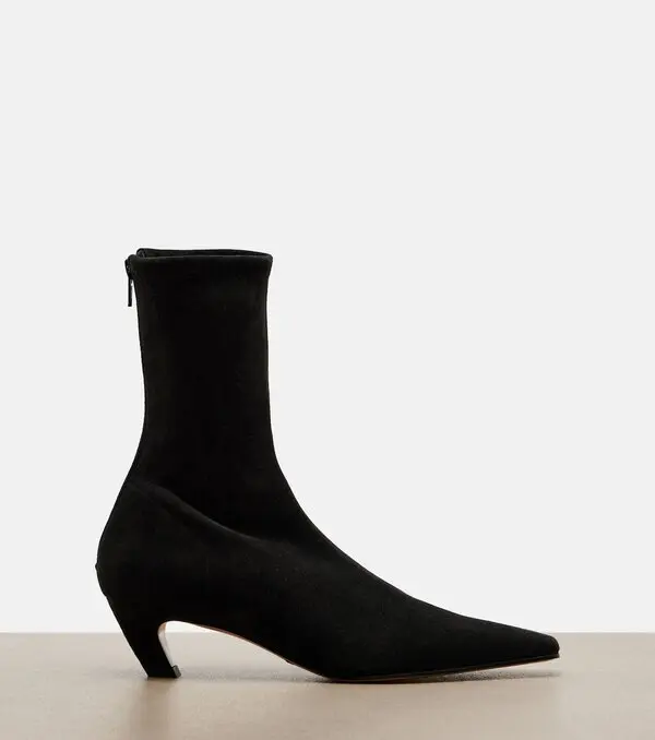 Khaite Arizona Suede Ankle Boots
