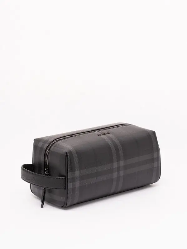 Burberry Checked Washbag - Multicolor