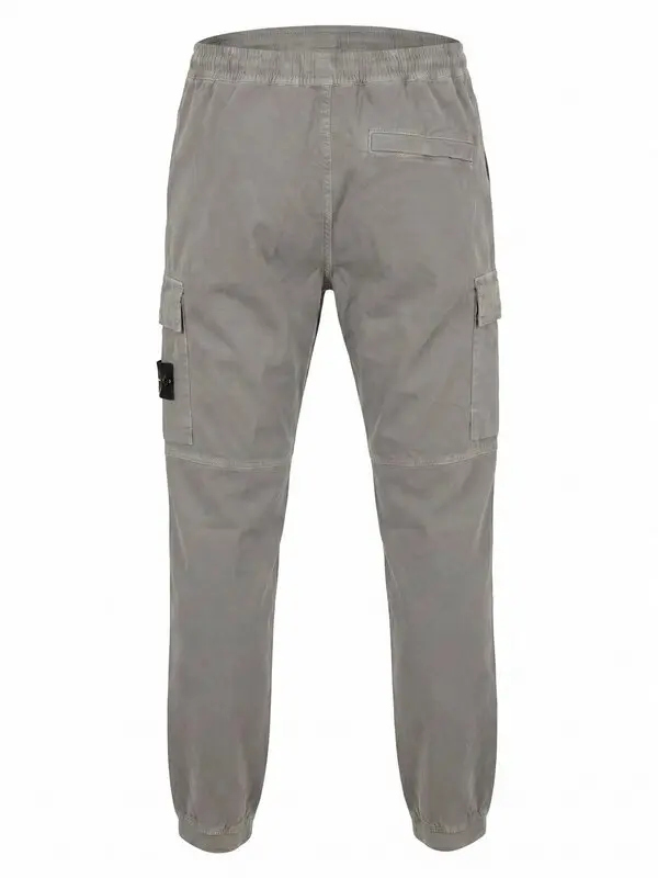 Stone Island Garment Dyed "old" Cotton Cargo Pants - Multicolor