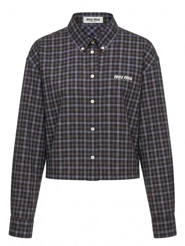 Miu Miu Tartan Print Shirt - Multicolor