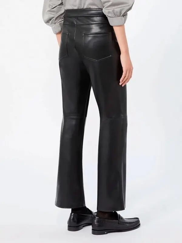 Max Mara Leather-look Pants - Multicolor
