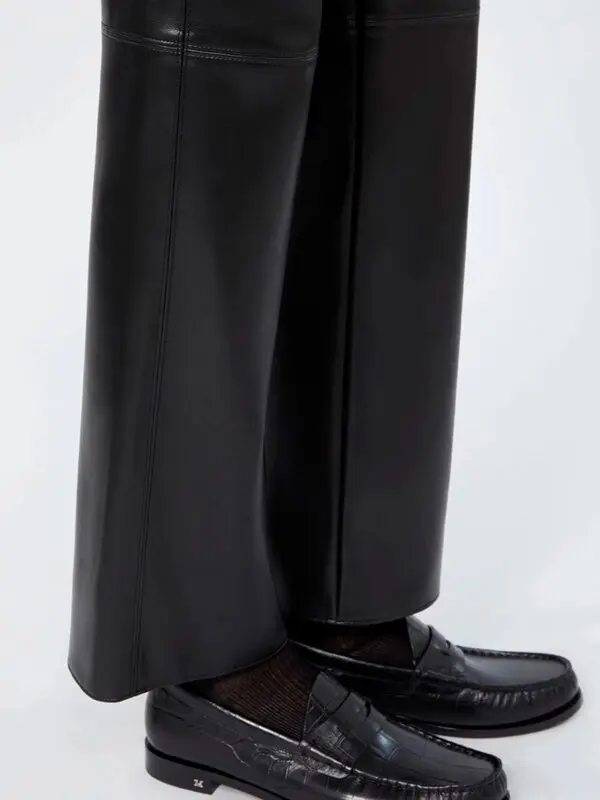 Max Mara Leather-look Pants - Multicolor
