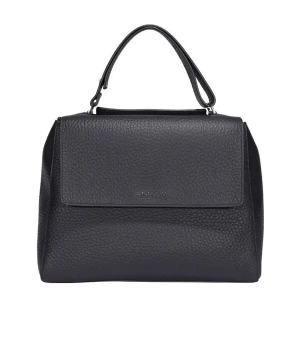 Orciani Sveva Logo Lettering Medium Shoulder Bag