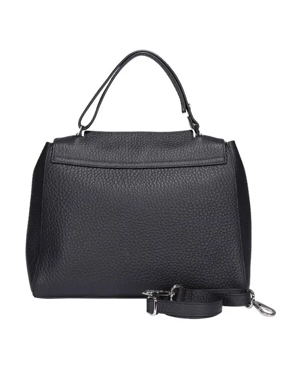 Orciani Sveva Logo Lettering Medium Shoulder Bag