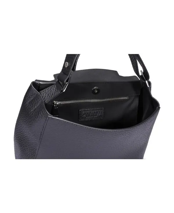 Orciani Sveva Logo Lettering Medium Shoulder Bag