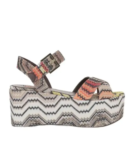 Missoni Zigzag Platform Buckled Sandals