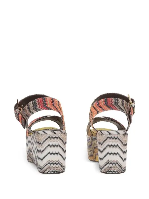 Missoni Zigzag Platform Buckled Sandals