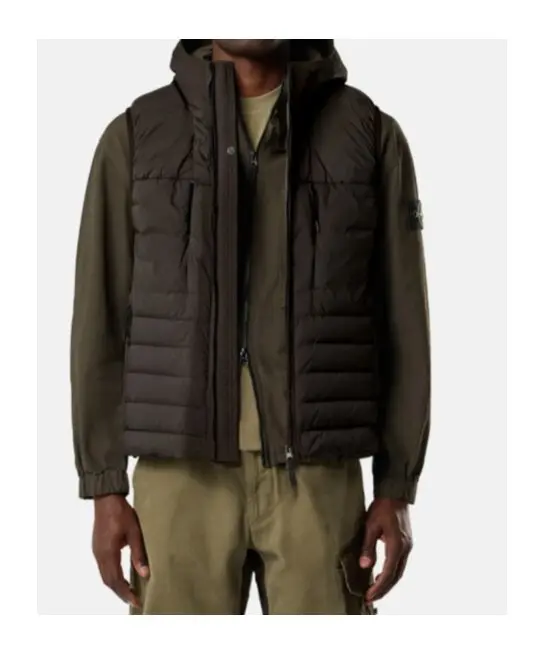 Stone Island Quilted Logo-patch Gilet