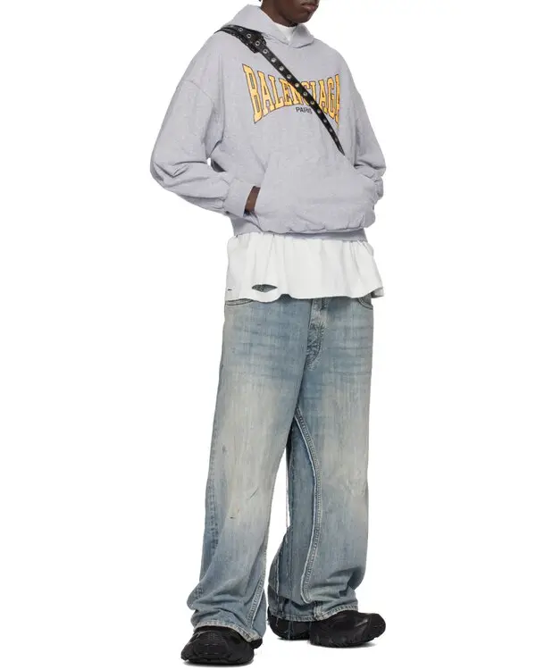 Balenciaga Logo Printed Hoodie