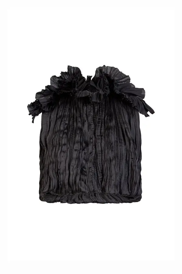 HEIRLOME Emma Top With Crinkle-pleat Ruffles