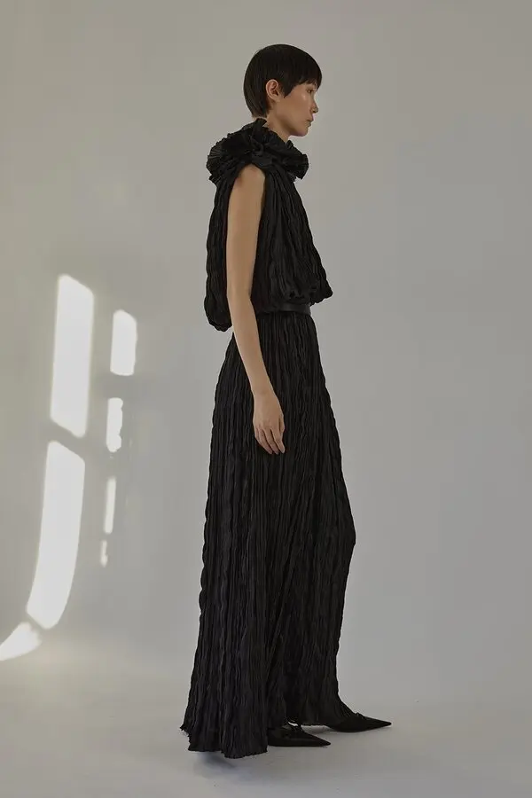 HEIRLOME Emma Top With Crinkle-pleat Ruffles