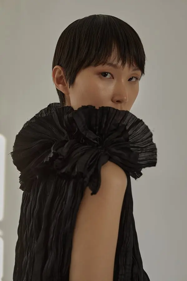 HEIRLOME Emma Top With Crinkle-pleat Ruffles