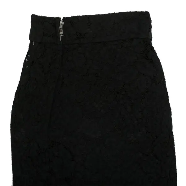 Dolce & Gabbana High-waisted Lace Midi Skirt