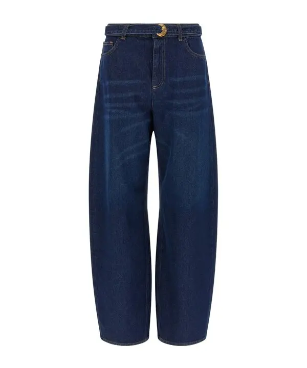 TWINSET Barrel-leg Jeans - Black