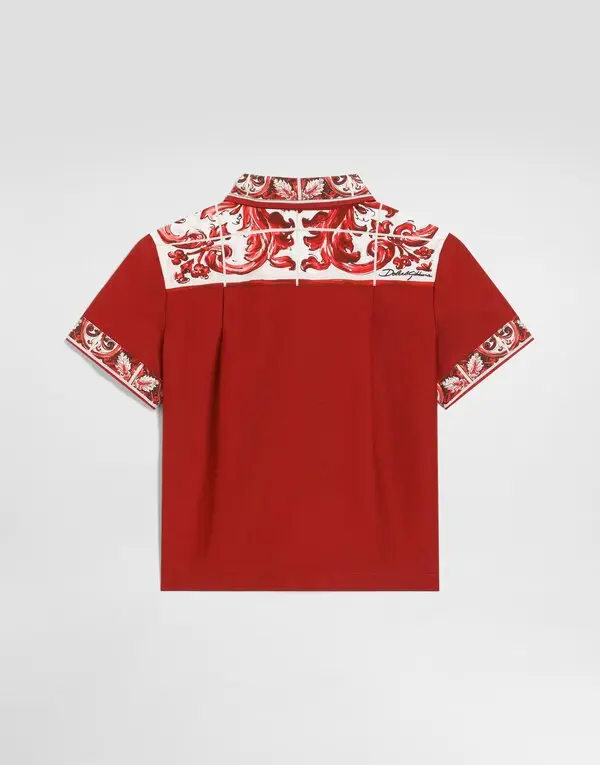 Dolce & Gabbana Majolica Print Poplin Shirt