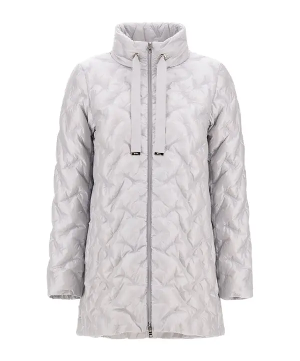 Herno Resort A-shape Jacket In Nylon Ultralight - White