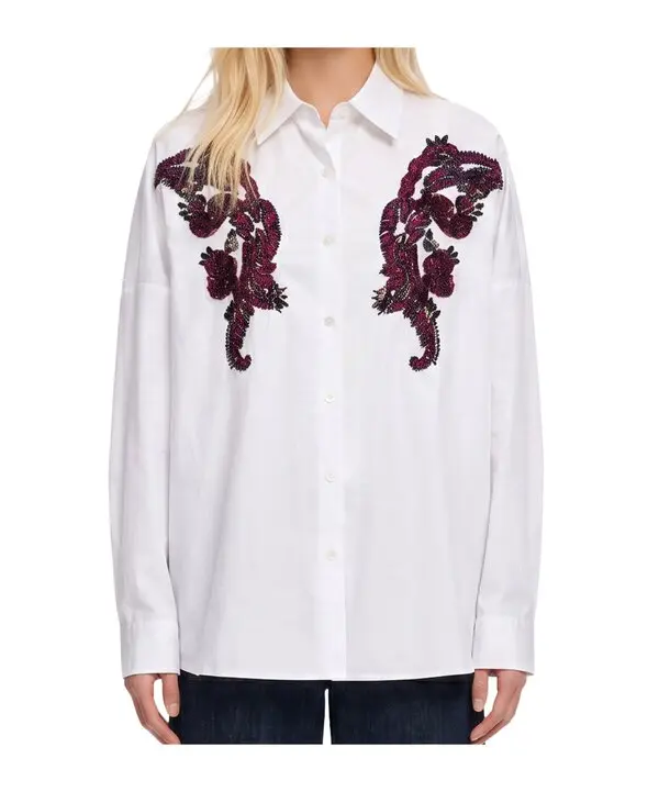 Dries Van Noten Embroidered Long-sleeved Shirt