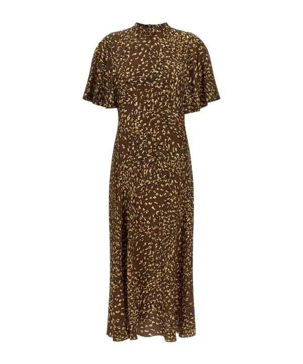 TWINSET Animal Print High-neck Dress