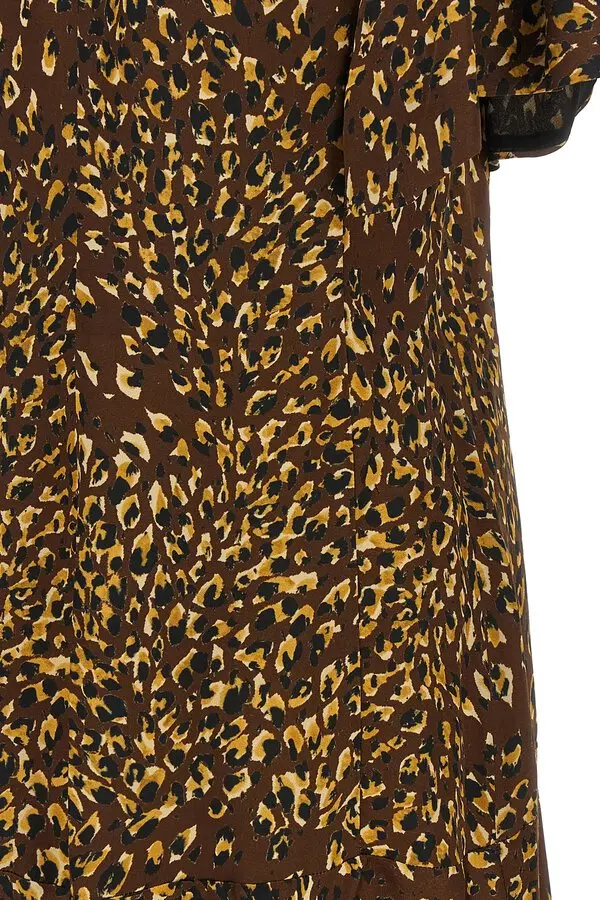 TWINSET Animal Print High-neck Dress