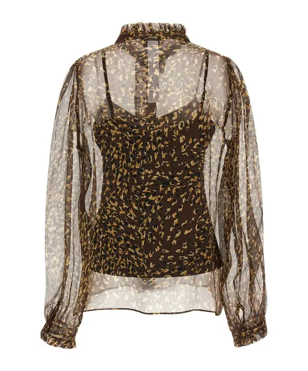TWINSET Animal Print Shirt