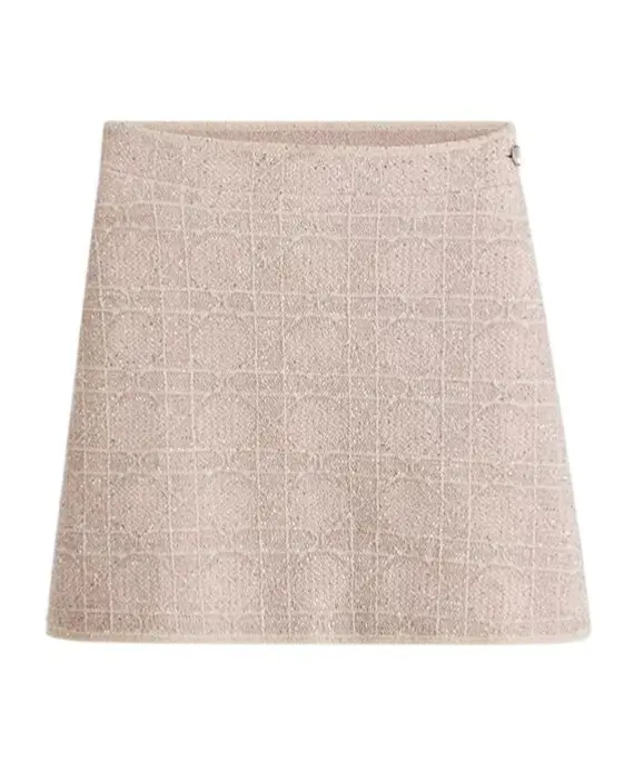 Dior Macro Cannage Straight Miniskirt