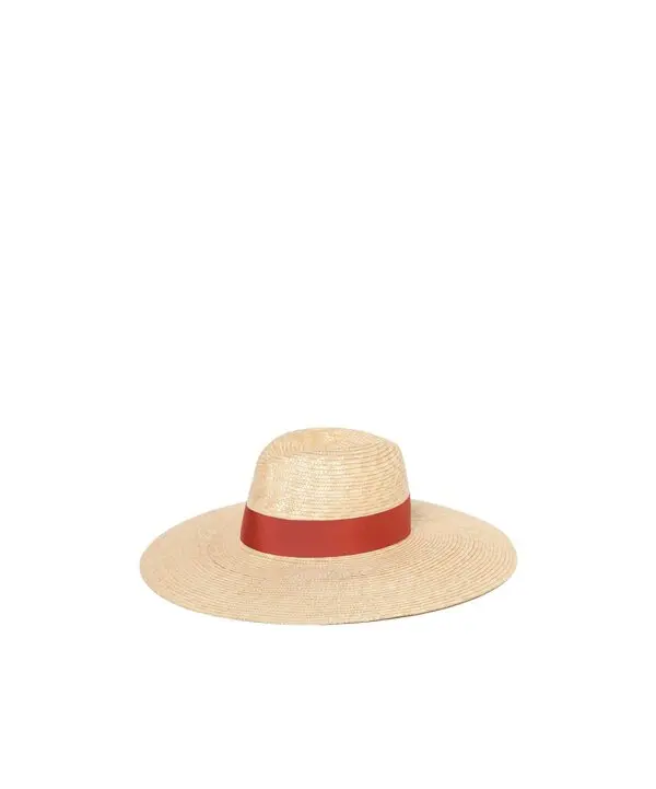 Borsalino Sophie Trec Paglia Hemp Braid Hat - Orange