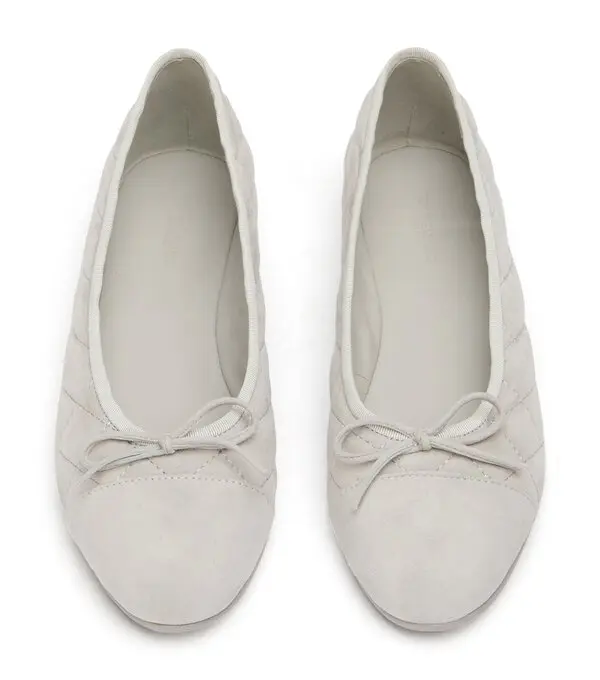 TONY BIANCO Roxie Quilted Ballet Flats With Bow Detailing