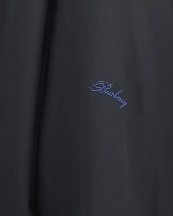 Burberry Silk Blouse With Embroidered Logo And Scarf Detail