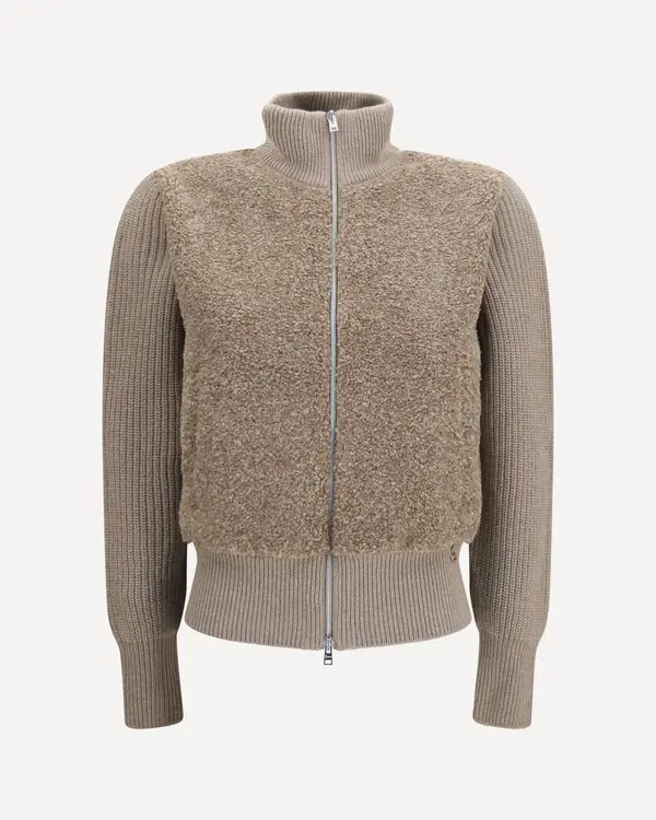 Herno Reort Ribbed Pure Wool Cardigan