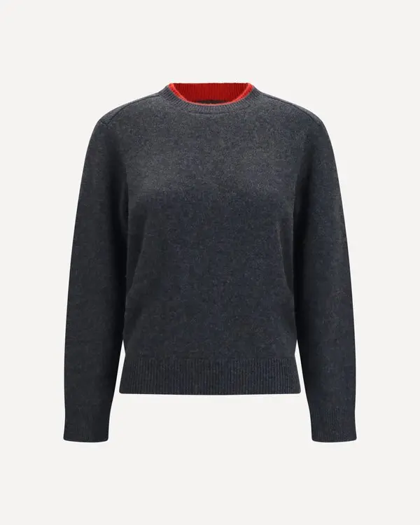 Loulou De Saison Otis Cashmere Sweater - Grey