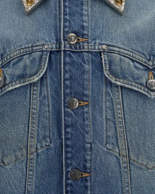 Versace Stonewashed Denim Jacket
