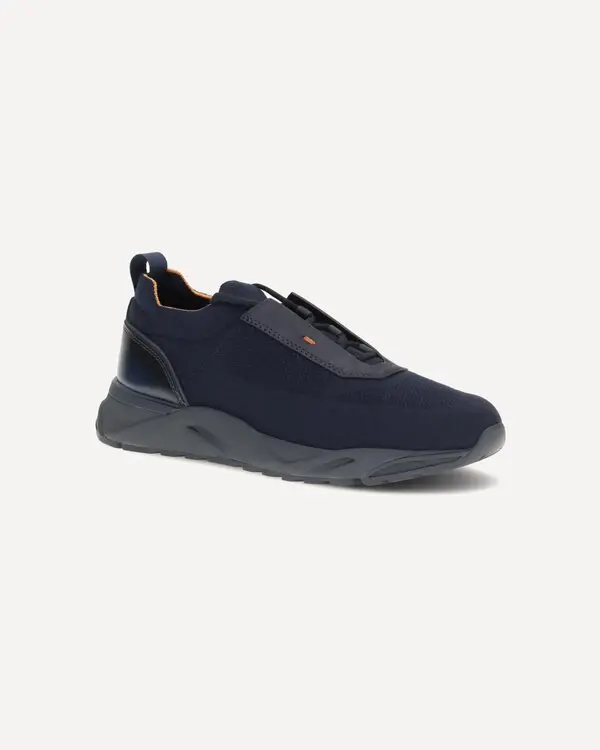 Santoni Stretch Fabric Sneakers