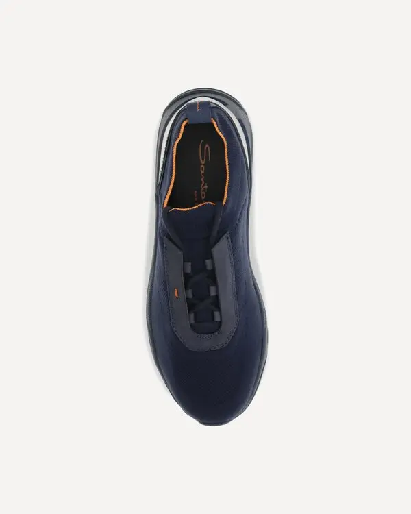 Santoni Stretch Fabric Sneakers
