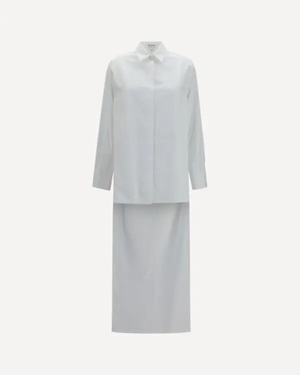 Alaïa Asymmetric Cotton Poplin Shirt