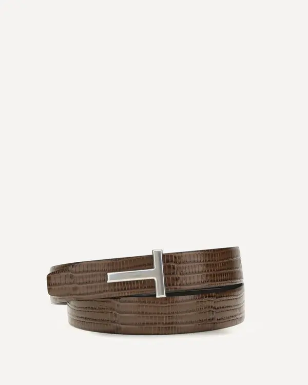 TOM FORD Reversible T Icon Belt