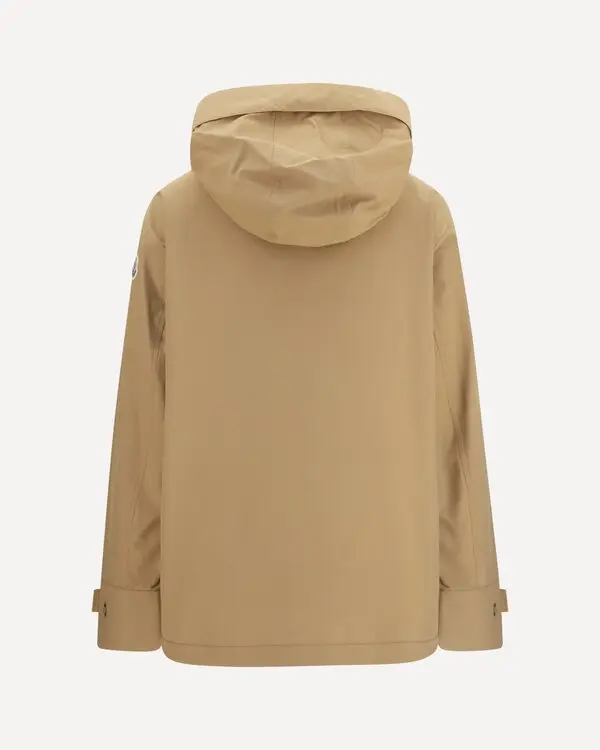 Moncler Hooded Jacket With Logo Patch