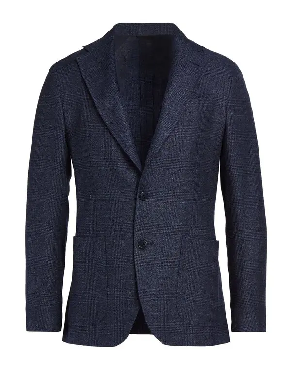 TOMBOLINI Blazer Size Wool, Linen, Cotton