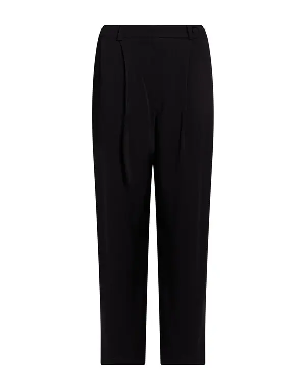 MANILA GRACE Tapered Pants In Viscose And Elastane - Black