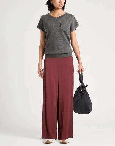 MANILA GRACE Viscose And Elastane Wide-leg Pants