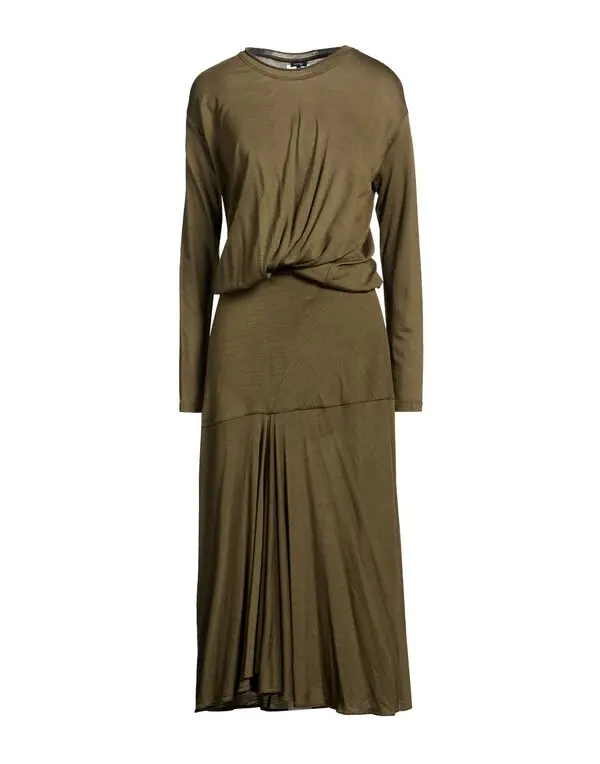 Aspesi Maxi Dress Military Size Wool