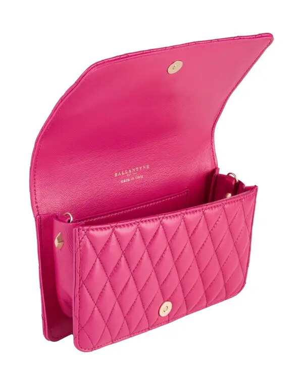 BALLANTYNE Quilted Leather Crossbody Bag With Chain Strap