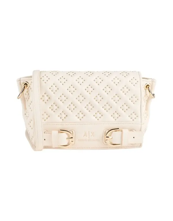 Armani Exchange Cross-body Bag Ivory Polyester