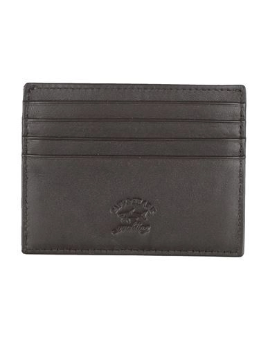 Paul & Shark Cardholder Nylon, Cow Leather - Brown