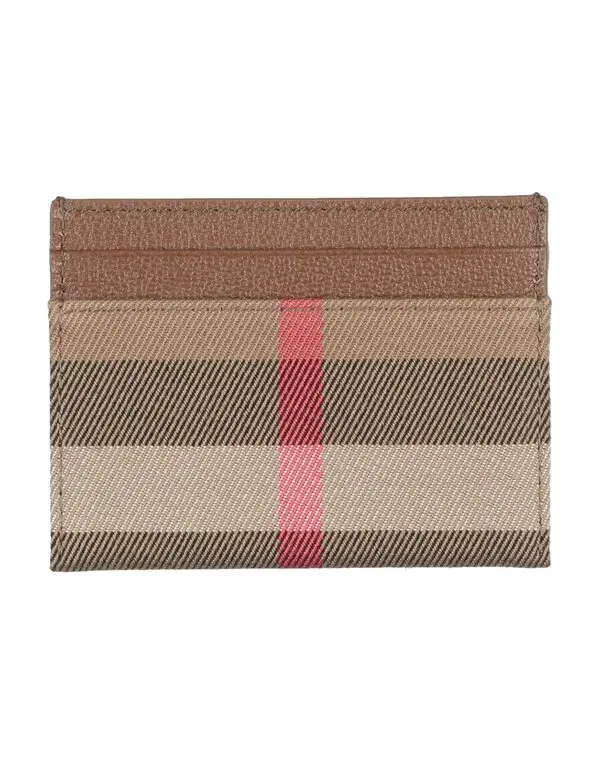 Burberry Cardholder Cotton, Leather