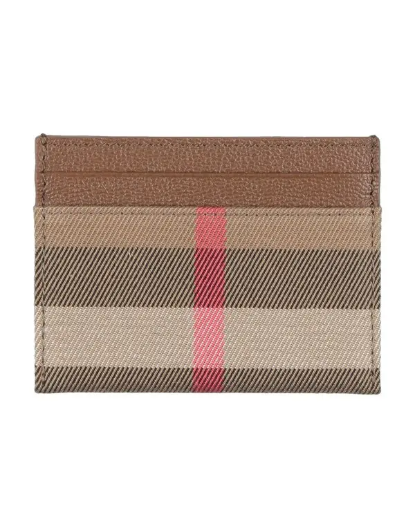 Burberry Cardholder Cotton, Leather