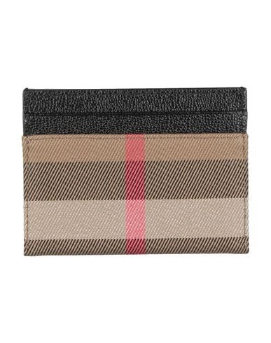 Burberry Cardholder Cotton, Leather